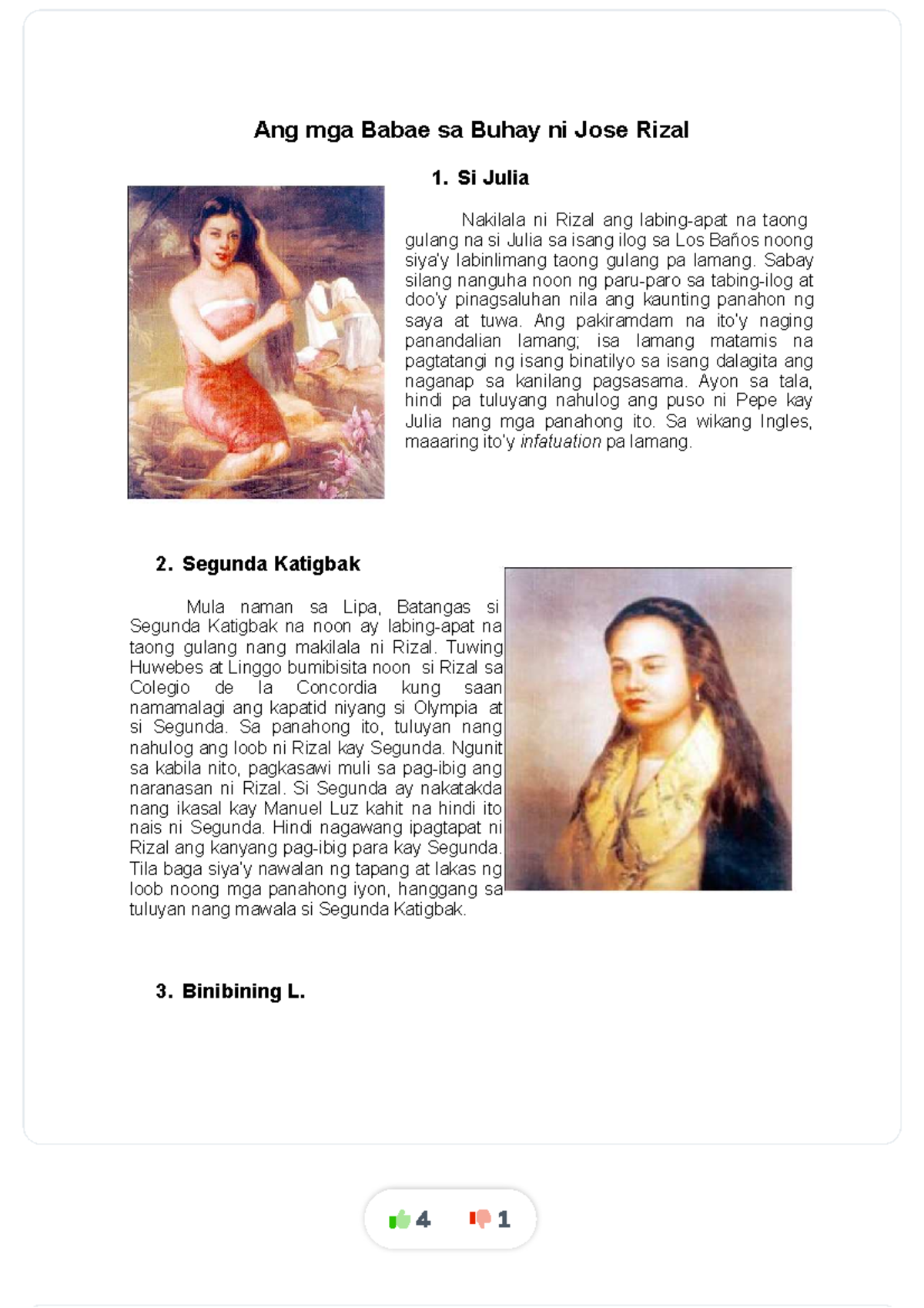 Babae-sa-buhay-ni-rizal compress - Ang mga Babae sa Buhay ni Jose Rizal 1. Si Julia Nakilala ni ...