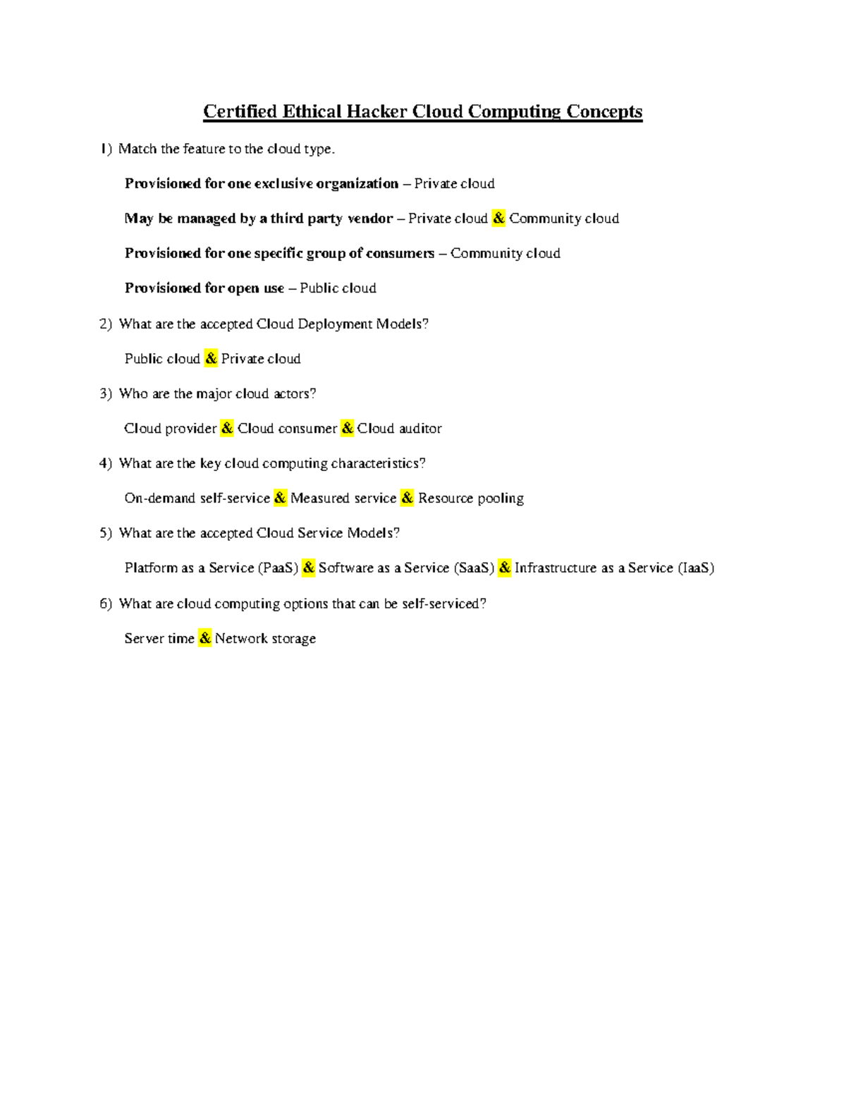 Certified Ethical Hacker Cloud Computing Concepts - Provisioned for one ...
