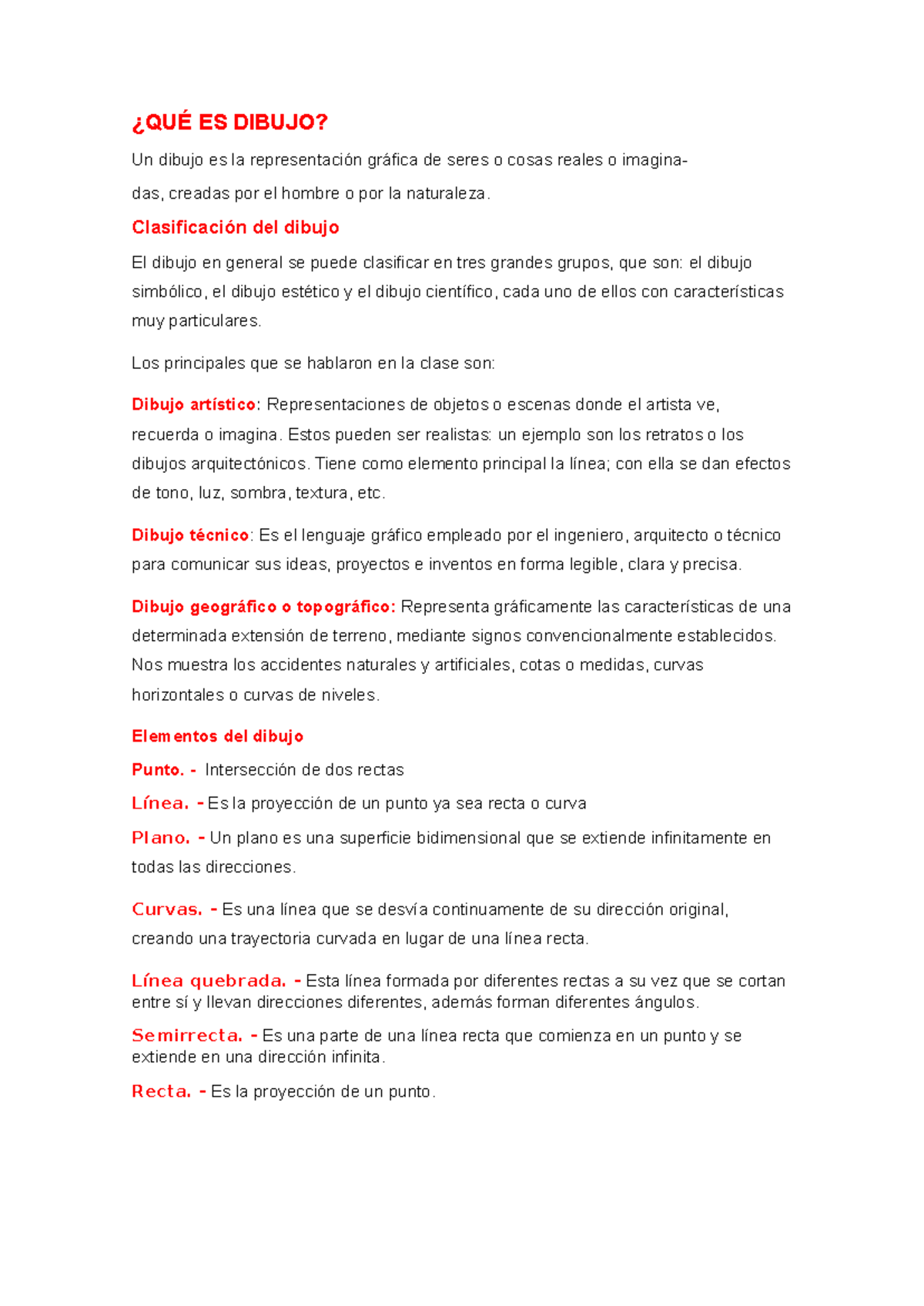 QUÉ ES Dibujo - lslslsl - ¿QUÉ ES DIBUJO? Un dibujo es la ...