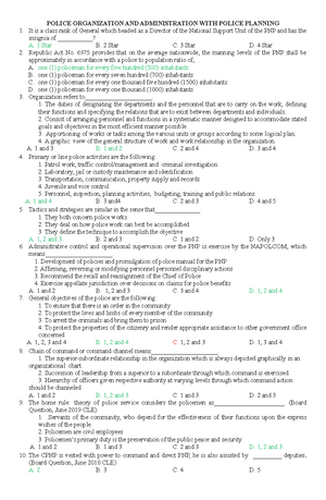 LEA 1 Definition OF Terms - POLICE ORGANIZATION AND ADMINISTRATION (LEA ...