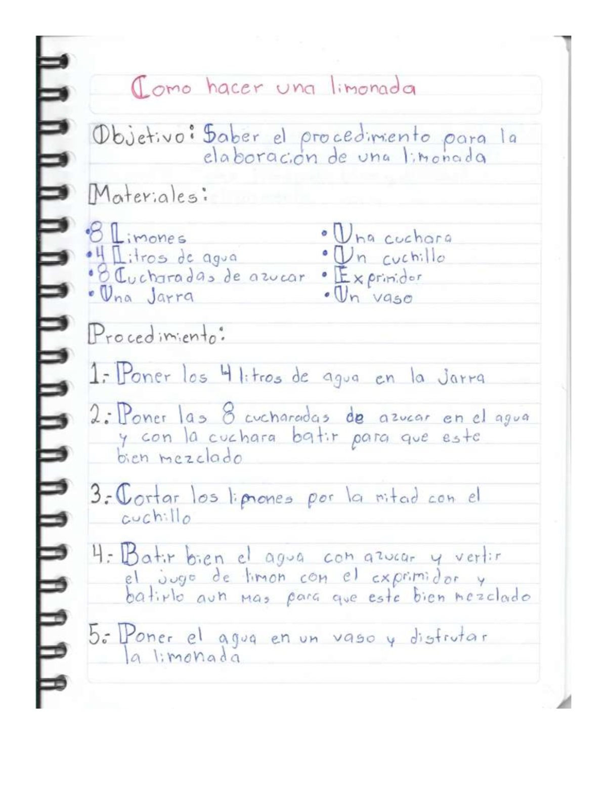 Como hacer una limonada - Ciencias Experimentales - Studocu