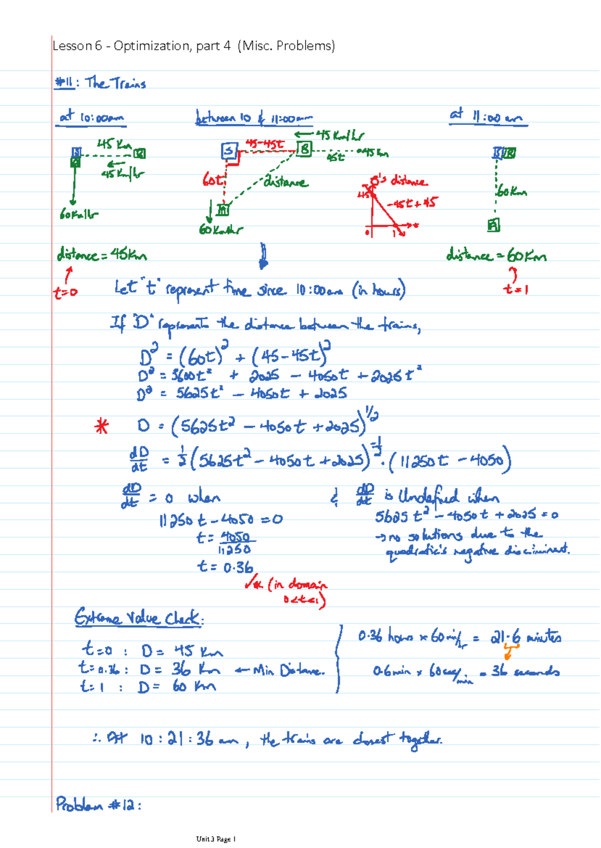 Lesson 6 - Optimization, part 4 (Examples 11 and 12) - MATA32 - Lesson 6 - Optimization, part 4 ...