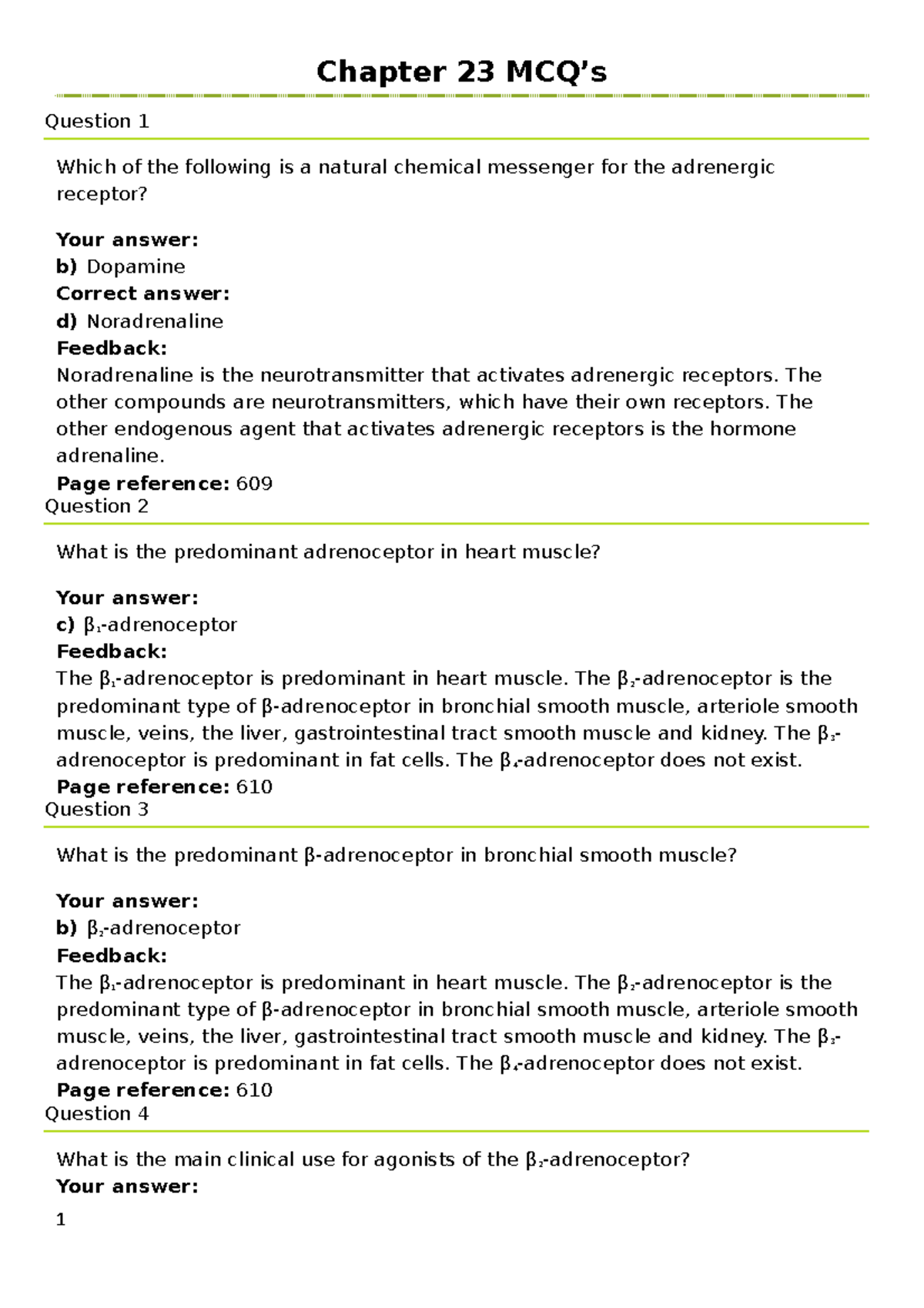Chapter 23 MCQ - Lecture notes 1 - Chapter 23 MCQ’s Question 1 Which of ...