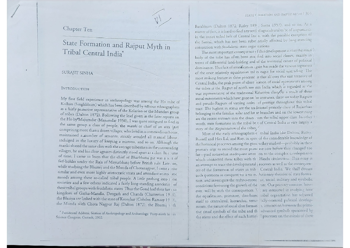 Surajit Sinha - This is a mandatory reading on chola state - Ba Honours ...