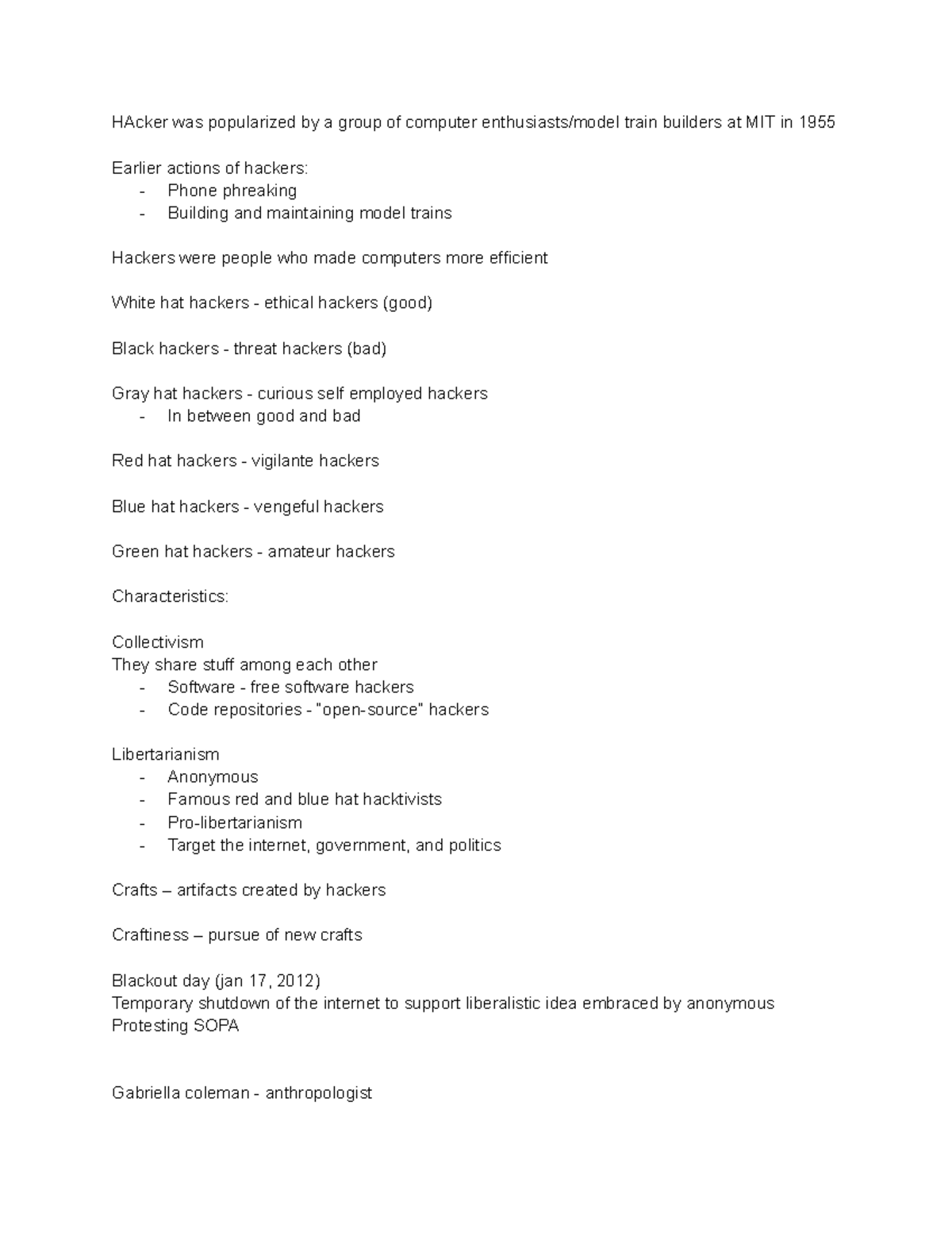 Hackers - HAcker was popularized by a group of computer enthusiasts ...