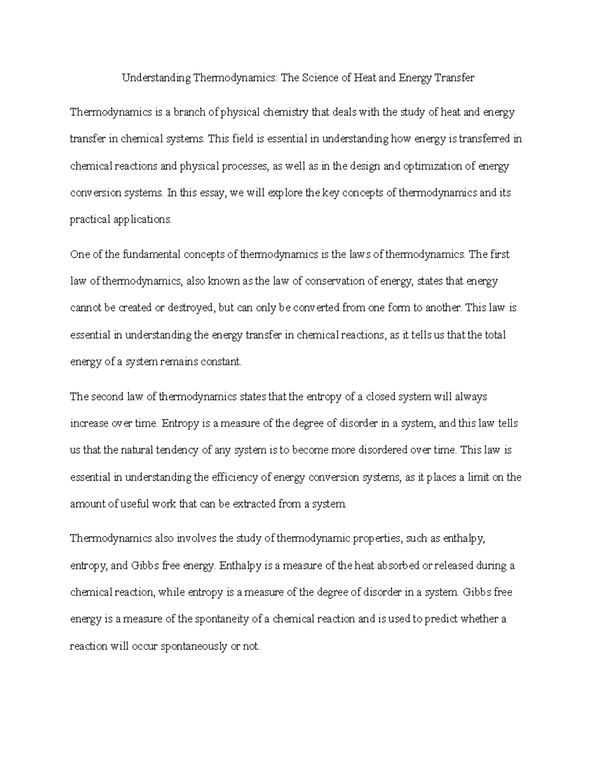 The Science of Heat and Energy Transfer - Understanding Thermodynamics ...