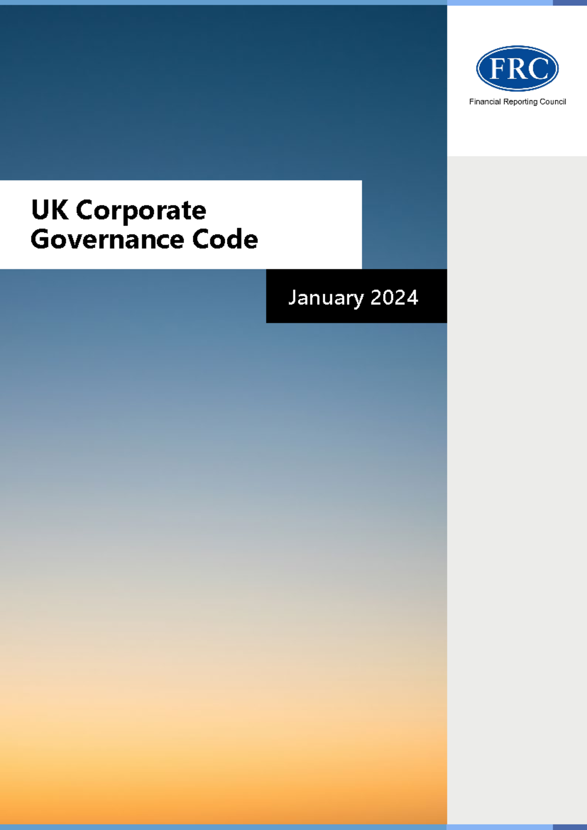 UK Corporate Governance Code 2024 - January 2024 UK Corporate ...