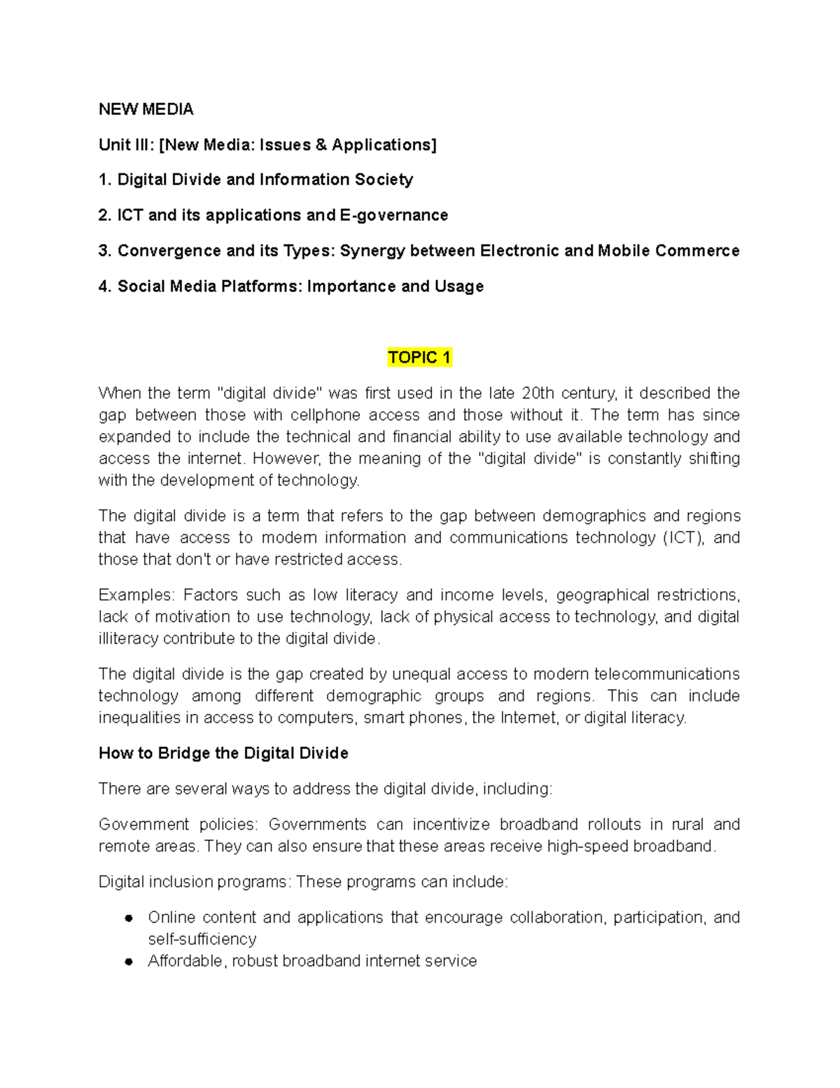 NEW Media U3 - mooree - NEW MEDIA Unit III: [New Media: Issues ...