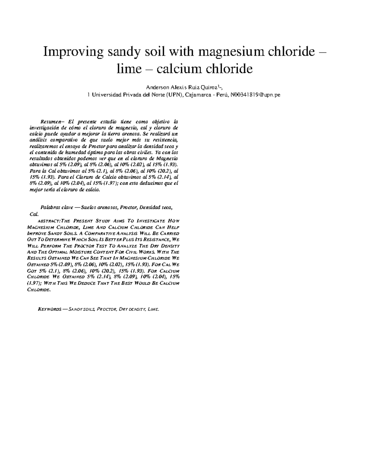 Paper final meca - Improving sandy soil with magnesium chloride – lime ...
