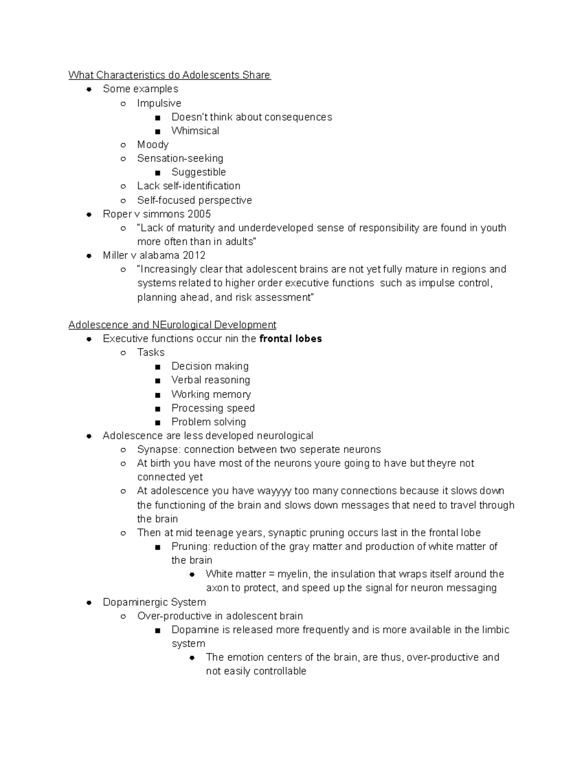 reading notes for Juvenile Justice - What Characteristics do ...