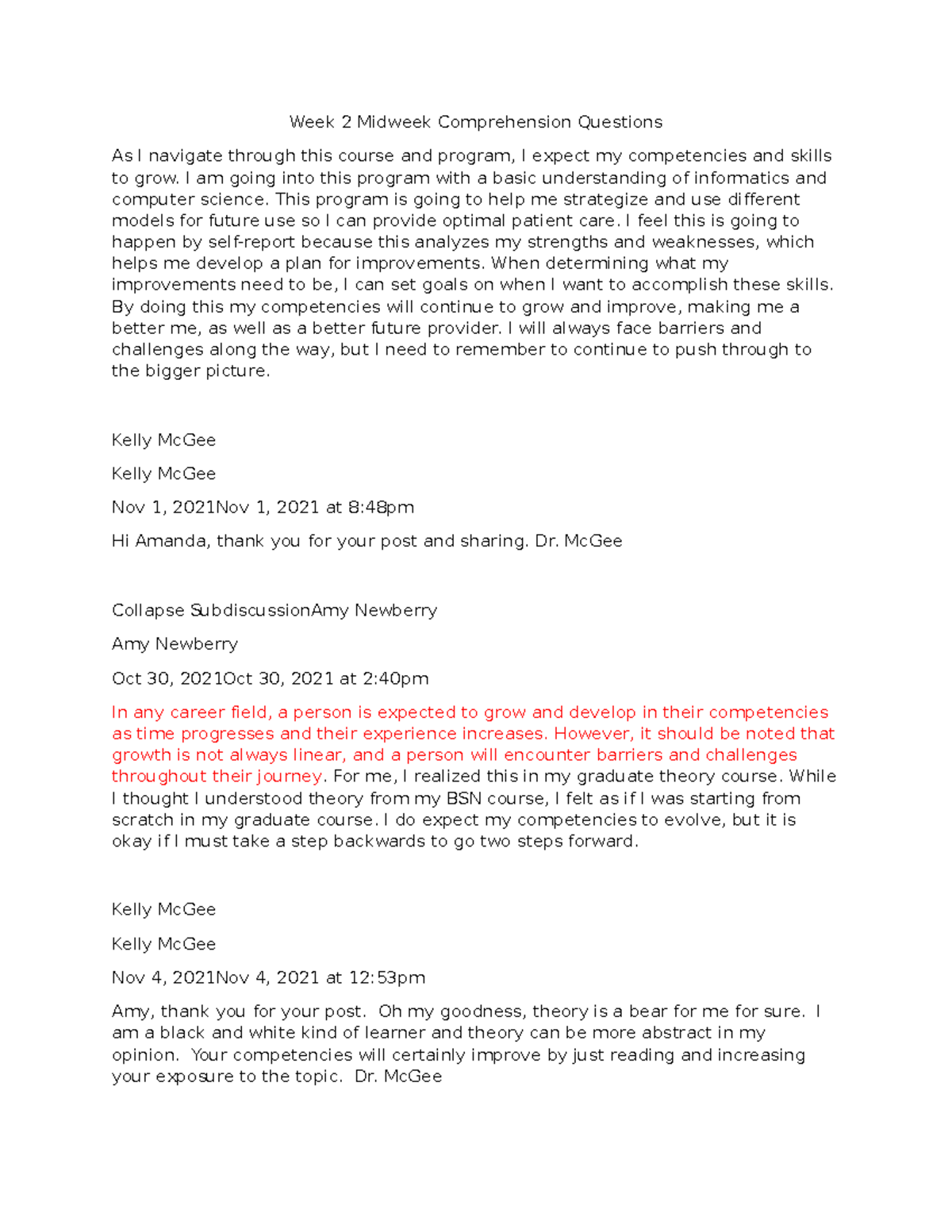 Week 2 Midweek Comprehension Questions - Week 2 Midweek Comprehension ...