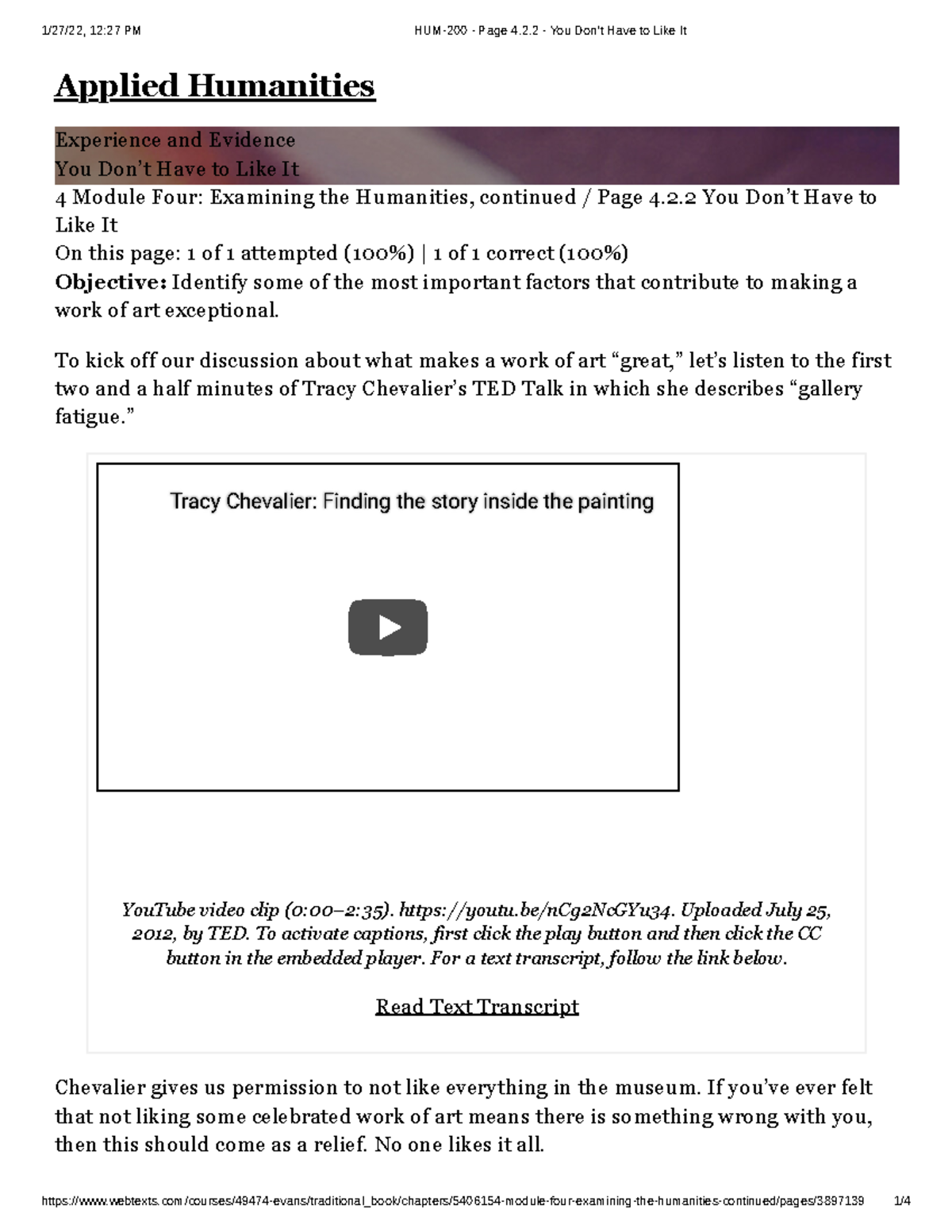 Assignment HUM-200 - Page 4.2.2 - You Don’t Have to Like It - Applied ...