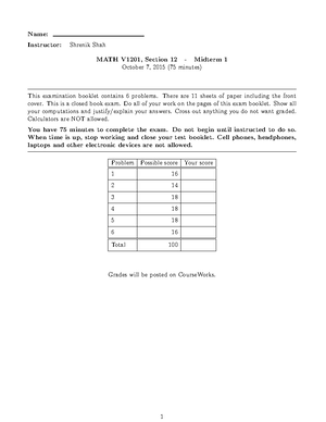 Precal unit1 cheatsheet - Precalculus Unit 1 Cheat Sheet 1 Parent ...