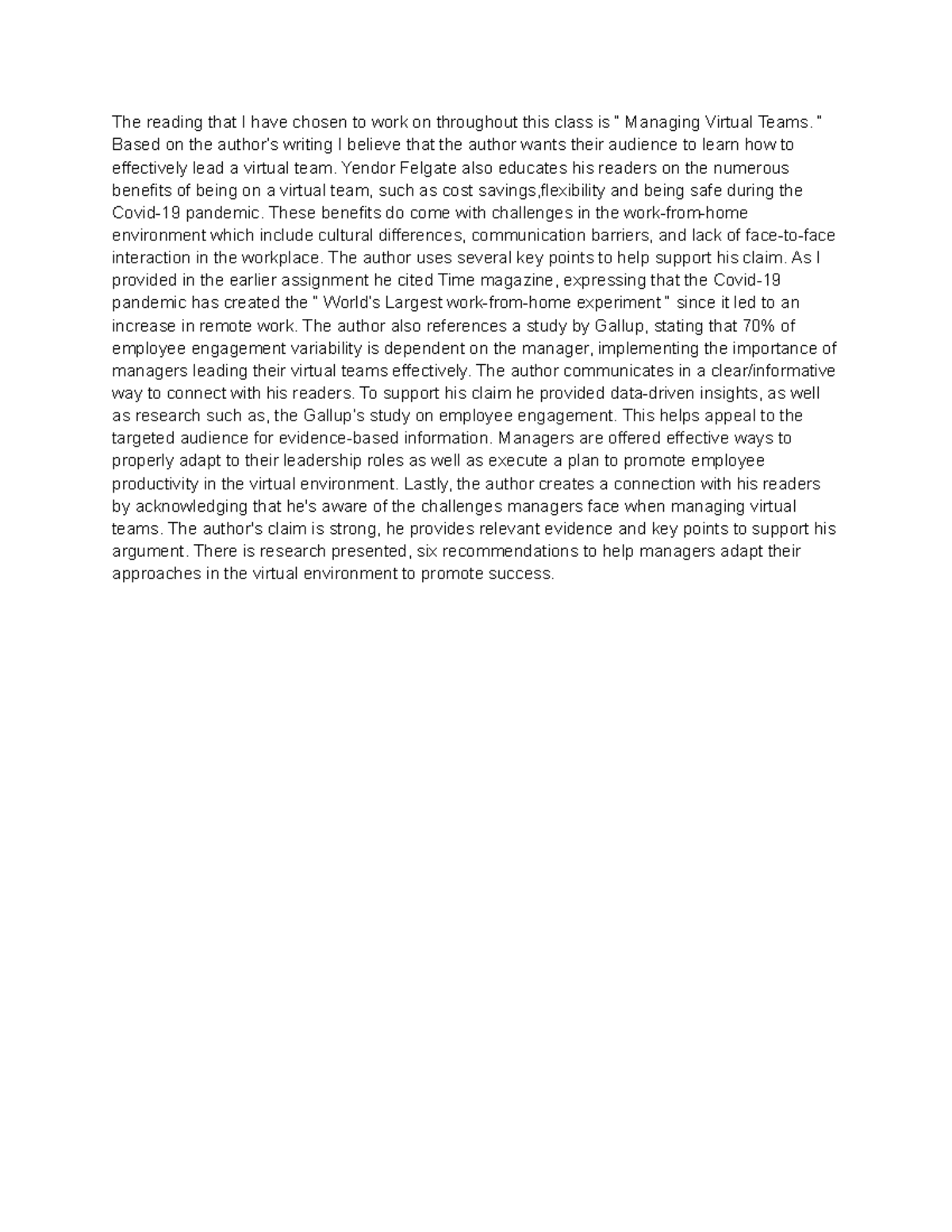 3-2 - english - The reading that I have chosen to work on throughout ...