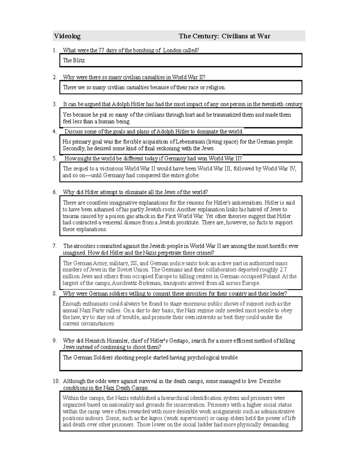 Lujuana Sena Copy of Videolog The Century Civilians at War 2023 ...