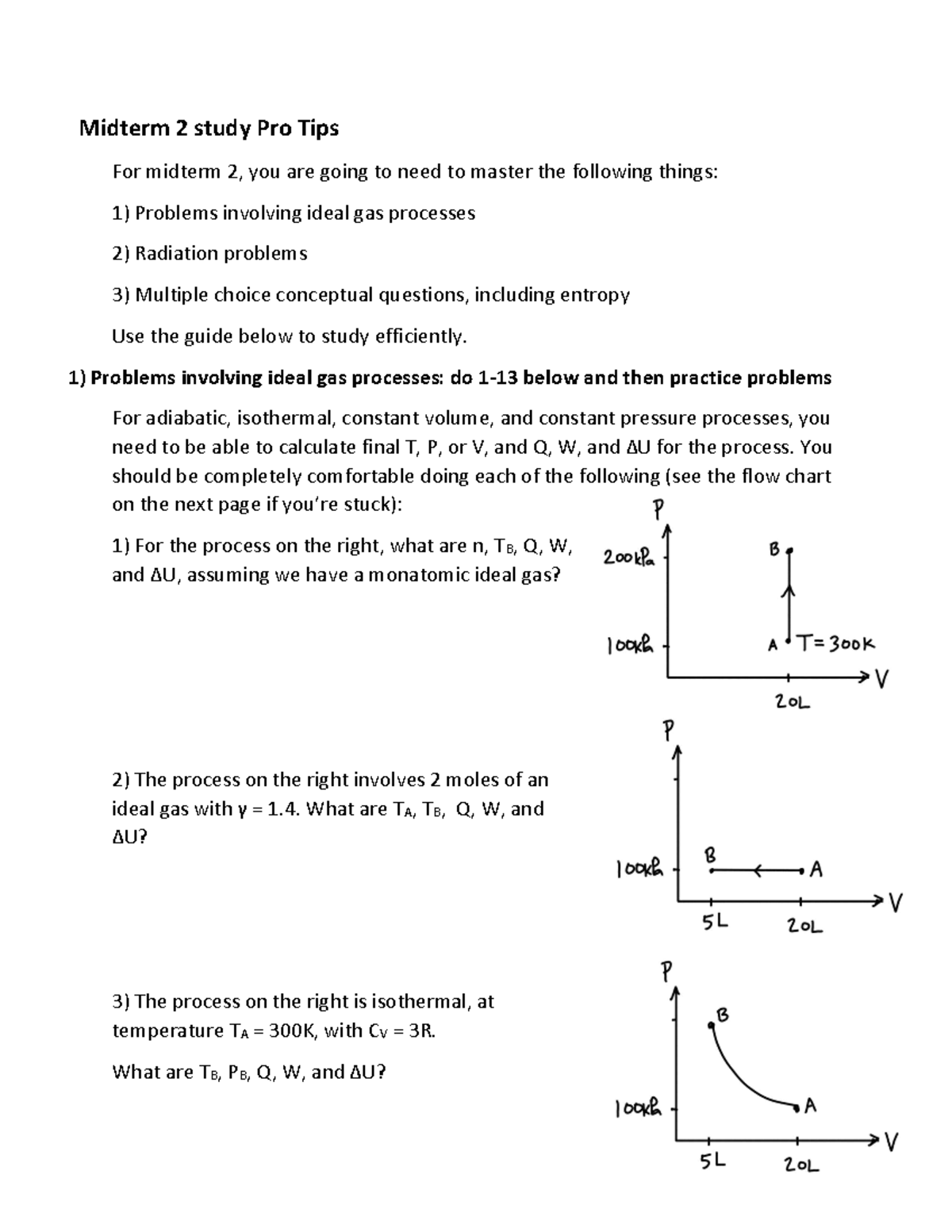Phys 157 midterm 2 study tips - Midterm 2 study Pro Tips For midterm 2, you are going to need to ...