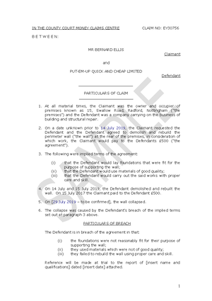 Form N265-Eng - Disclosure Application N265 - In the Claim No. Date ...