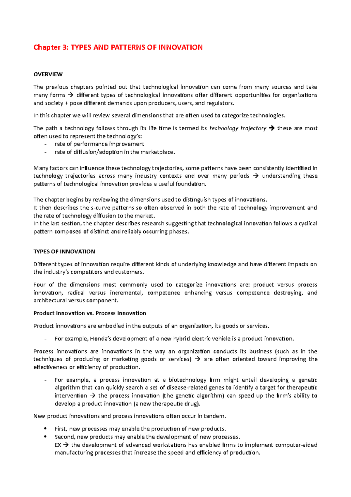 003 Types and patterns of innovation - Chapter 3: TYPES AND PATTERNS OF ...