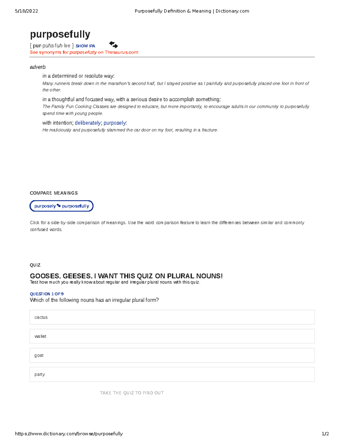 Purposefully Definition Meaning Dictionary 5 18 2022 Purposefully