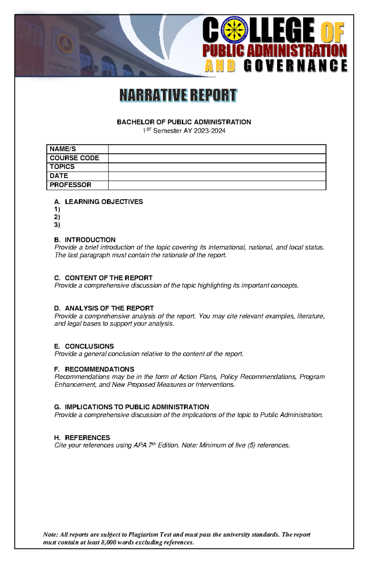 Written-Report-1 - Note: All reports are subject to Plagiarism Test and ...