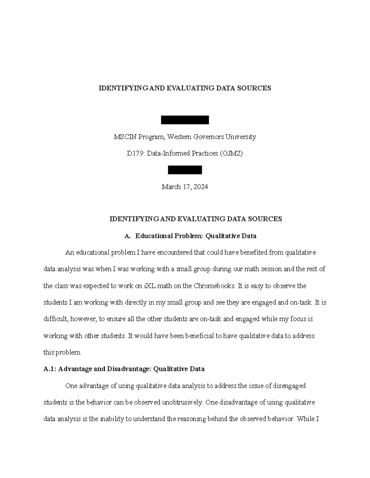 Identifying AND Evaluating DATA Sources - IDENTIFYING AND EVALUATING DATA SOURCES Melissa ...