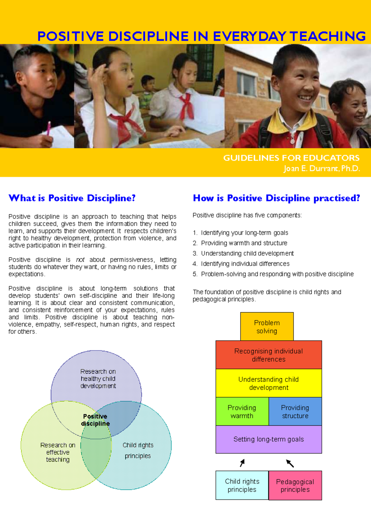 PDET - positive discipline - Research on healthy child development ...