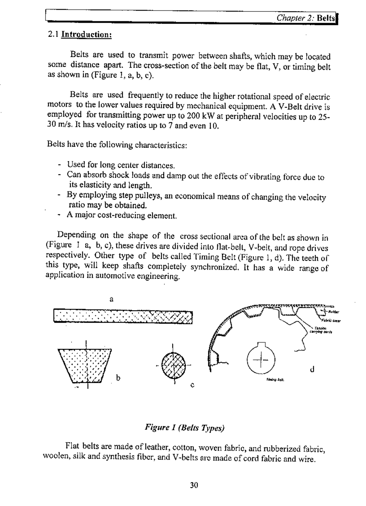 Vbelts - n n - Chapter 2: Belts 2 Introduction: Belts are used to ...