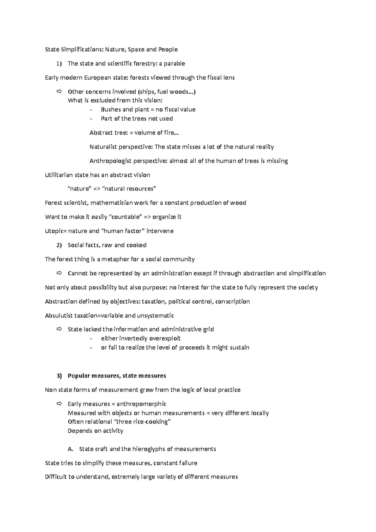 PPG lecture 6 - State Simplifications: Nature, Space and People 1) The ...