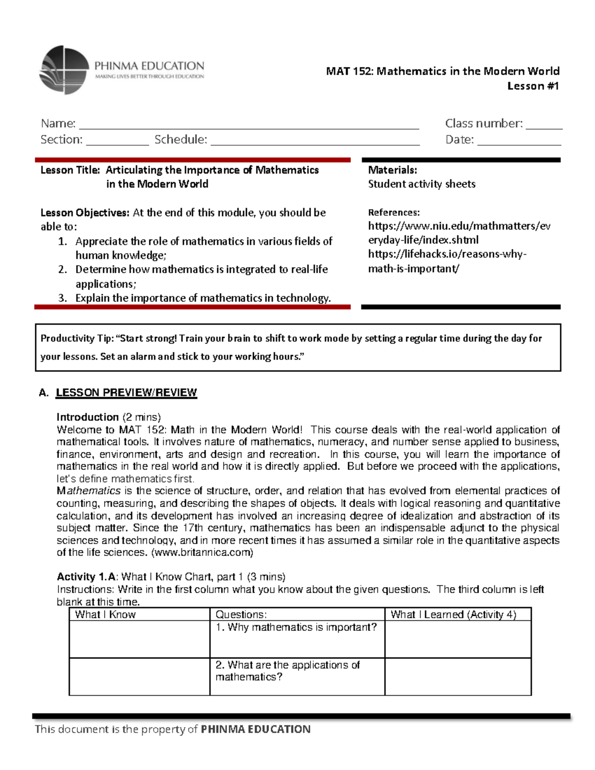 MAT 152 SAS#1 2324 - This file contains question to the following SAS ...