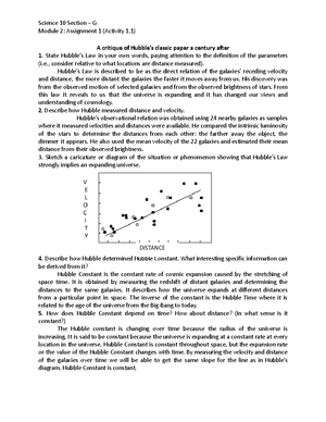 Science 10 - Assignment Activity 3 - Science 10 Section – G Assignment ...