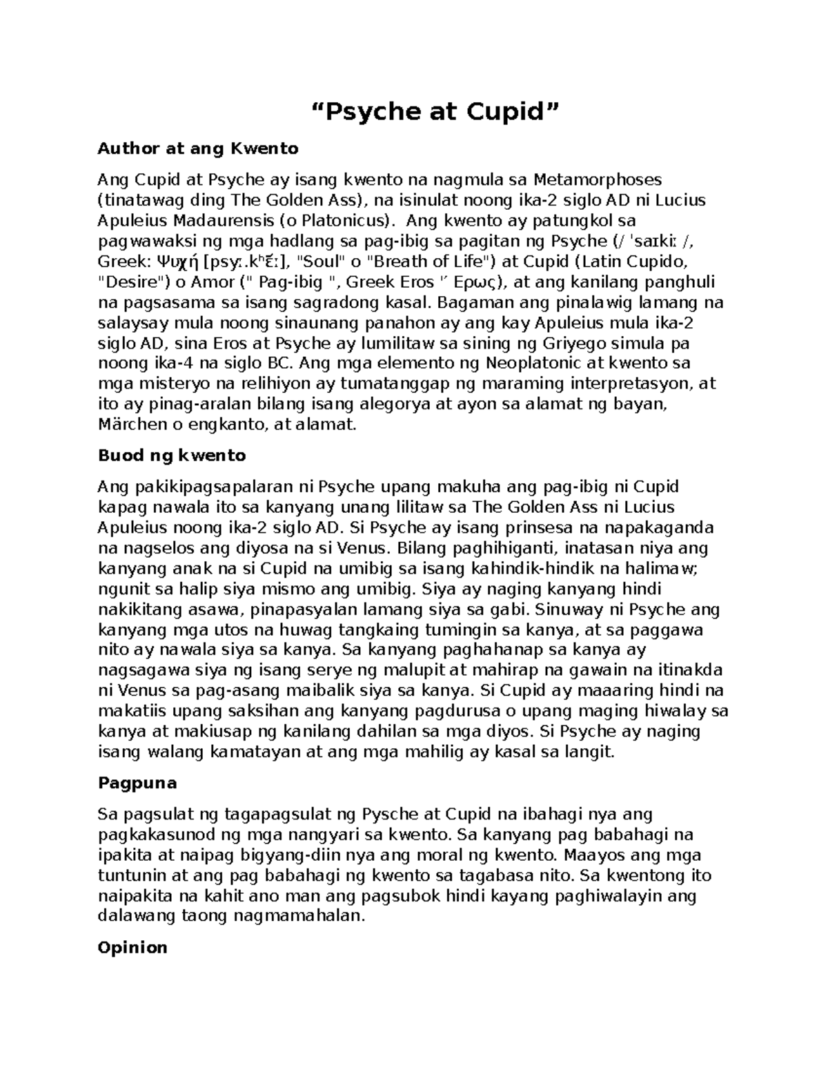 Psyche at Cupid Author at ang Kwento - “Psyche at Cupid” Author at ang ...