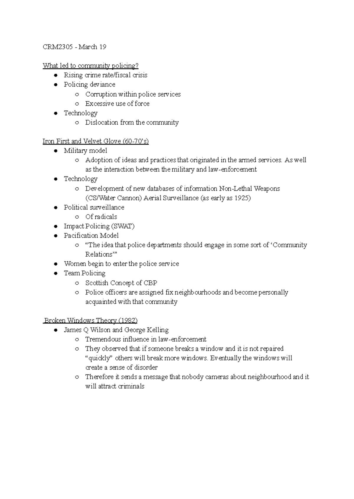 CRM2305 - March 19 - As well as the interaction between the military ...