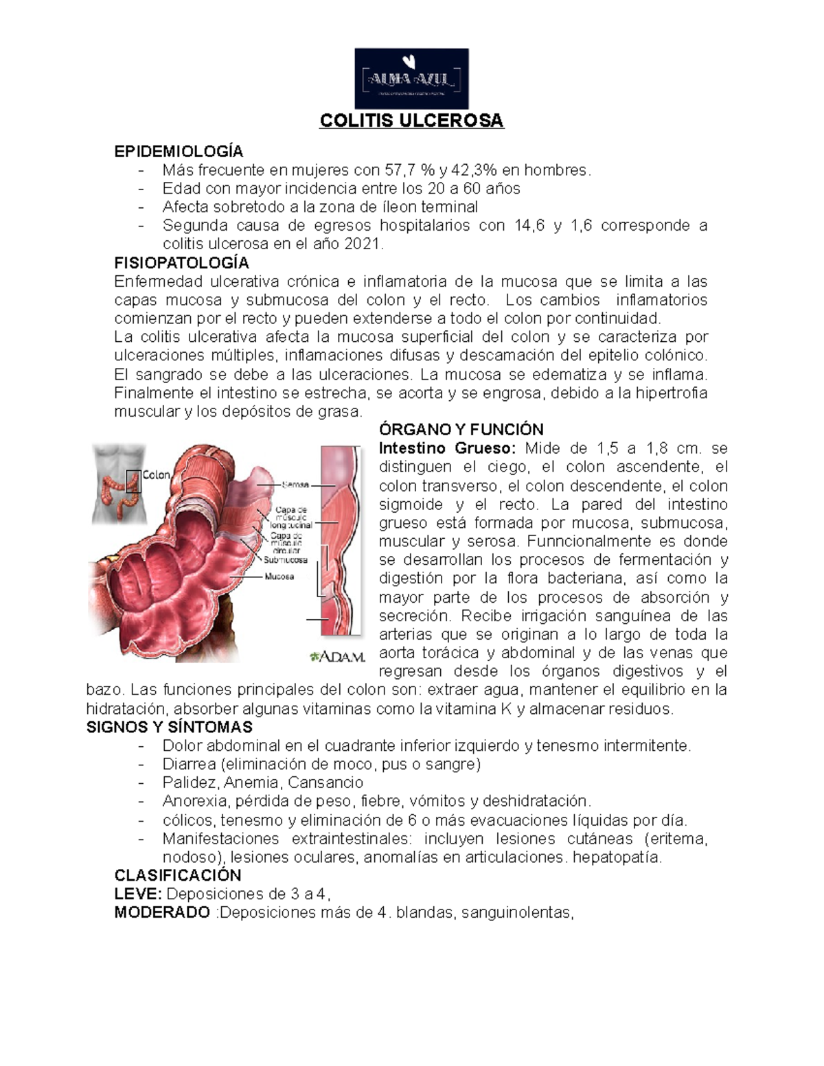CASO Clinico Colitis Ulcerosa - COLITIS ULCEROSA EPIDEMIOLOGÍA - Más ...