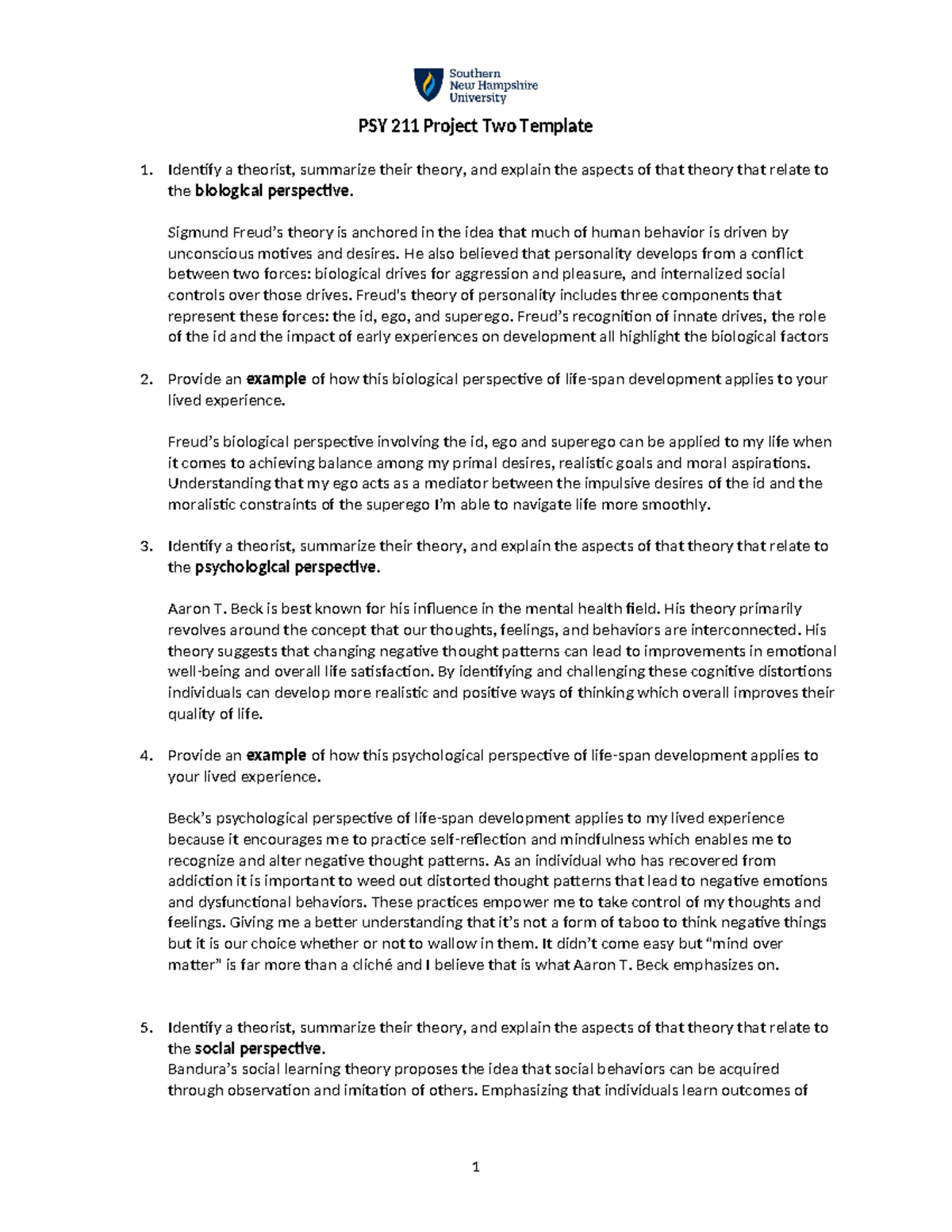 PSY 211 Project Two - Assignments - PSY 211 Project Two Template ...