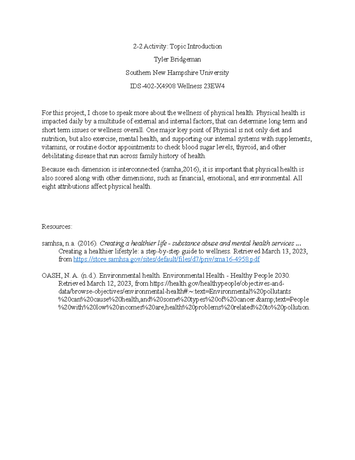 2.2 Activity.Topic Introduction - 2-2 Activity: Topic Introduction ...