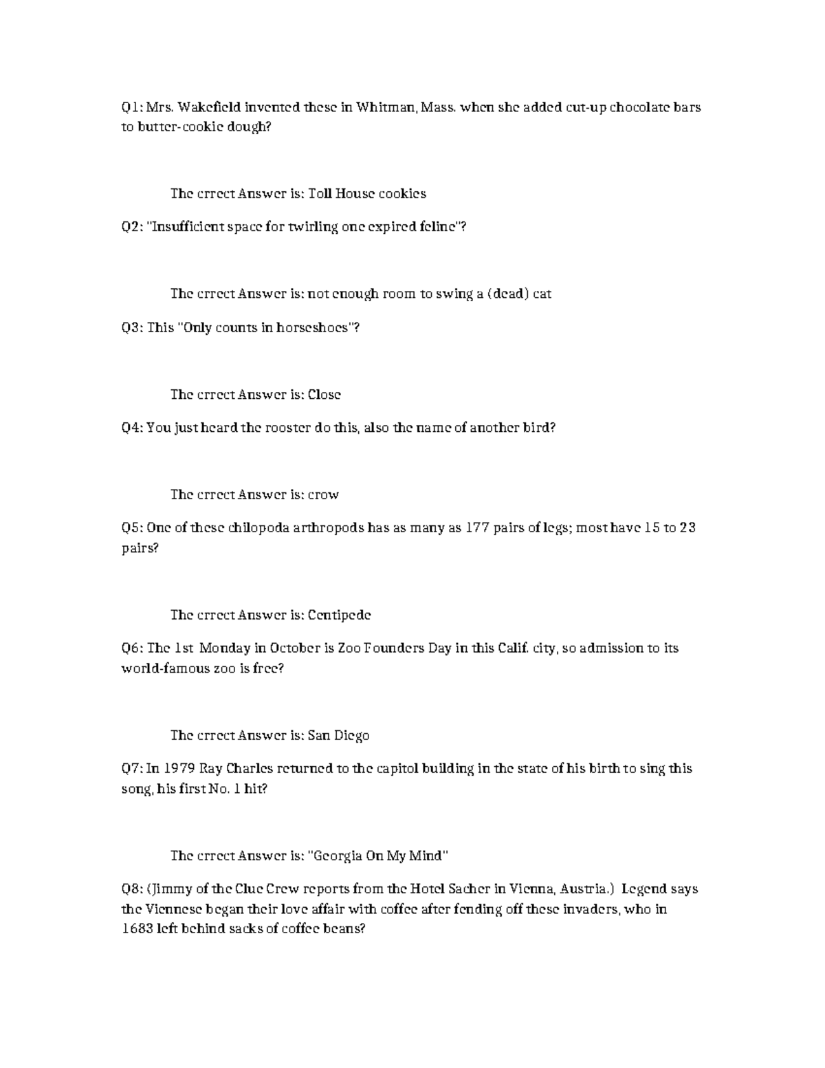 4 Topic for DHPV - nfaf - Q1: Mrs. Wakefield invented these in Whitman ...