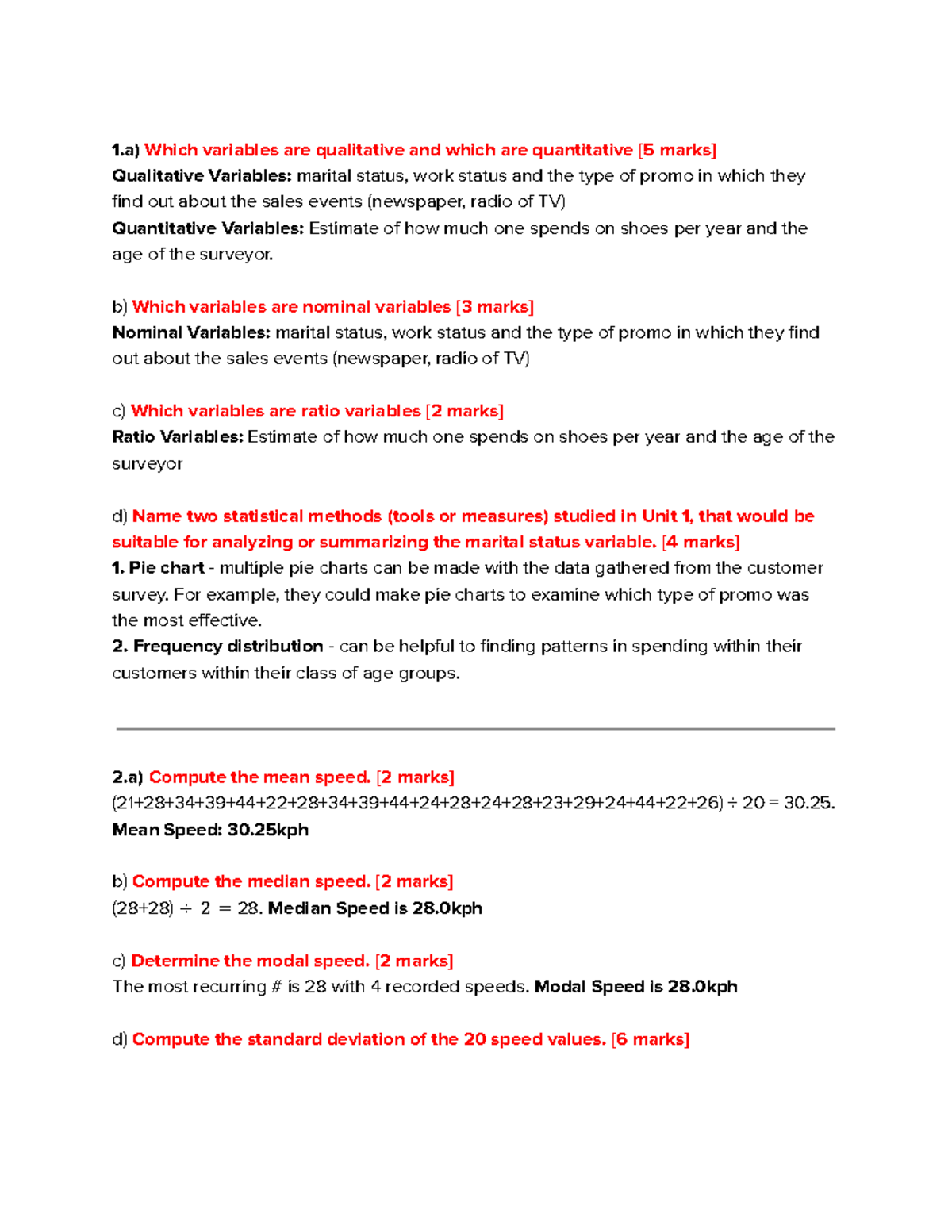 Stats 216 Asssignment 1A - Which variables are qualitative and which are quantitative [5 marks ...