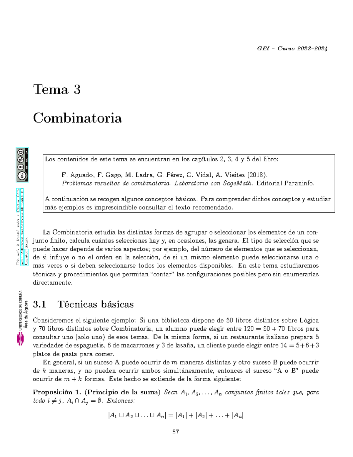 MD GEI Teor23 24 - Apuntes - Área de Álgebra Tema 3 Combinatoria GEI ...