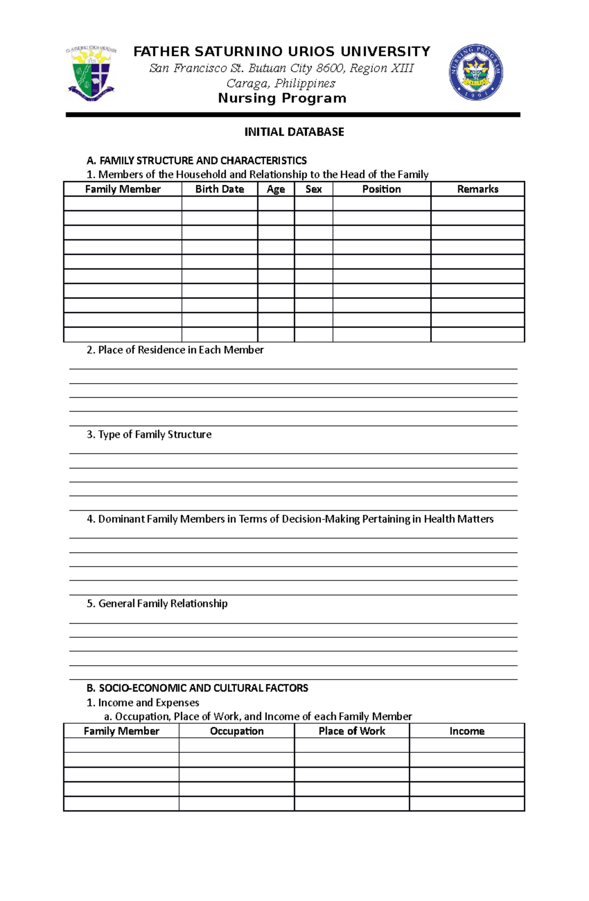 CHN-IDB - IDB format - FATHER SATURNINO URIOS UNIVERSITY San Francisco ...