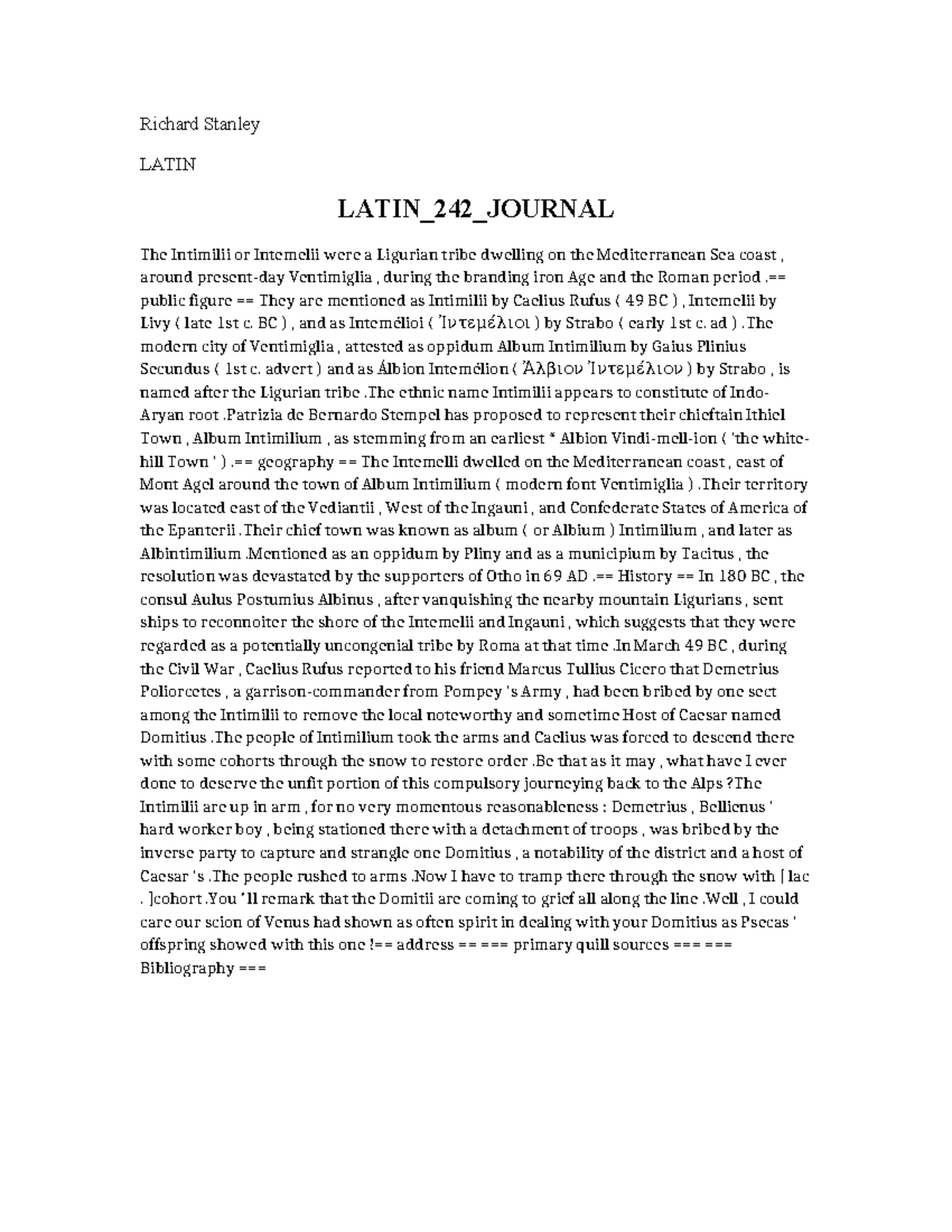 Docu - Diploma in Computer Science - Richard Stanley LATIN LATIN_242 ...