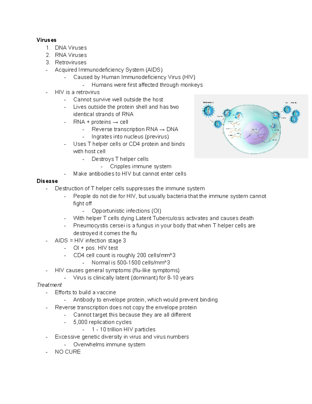 Lecture 25 - Viruses 1. DNA Viruses 2. RNA Viruses 3. Retroviruses ...
