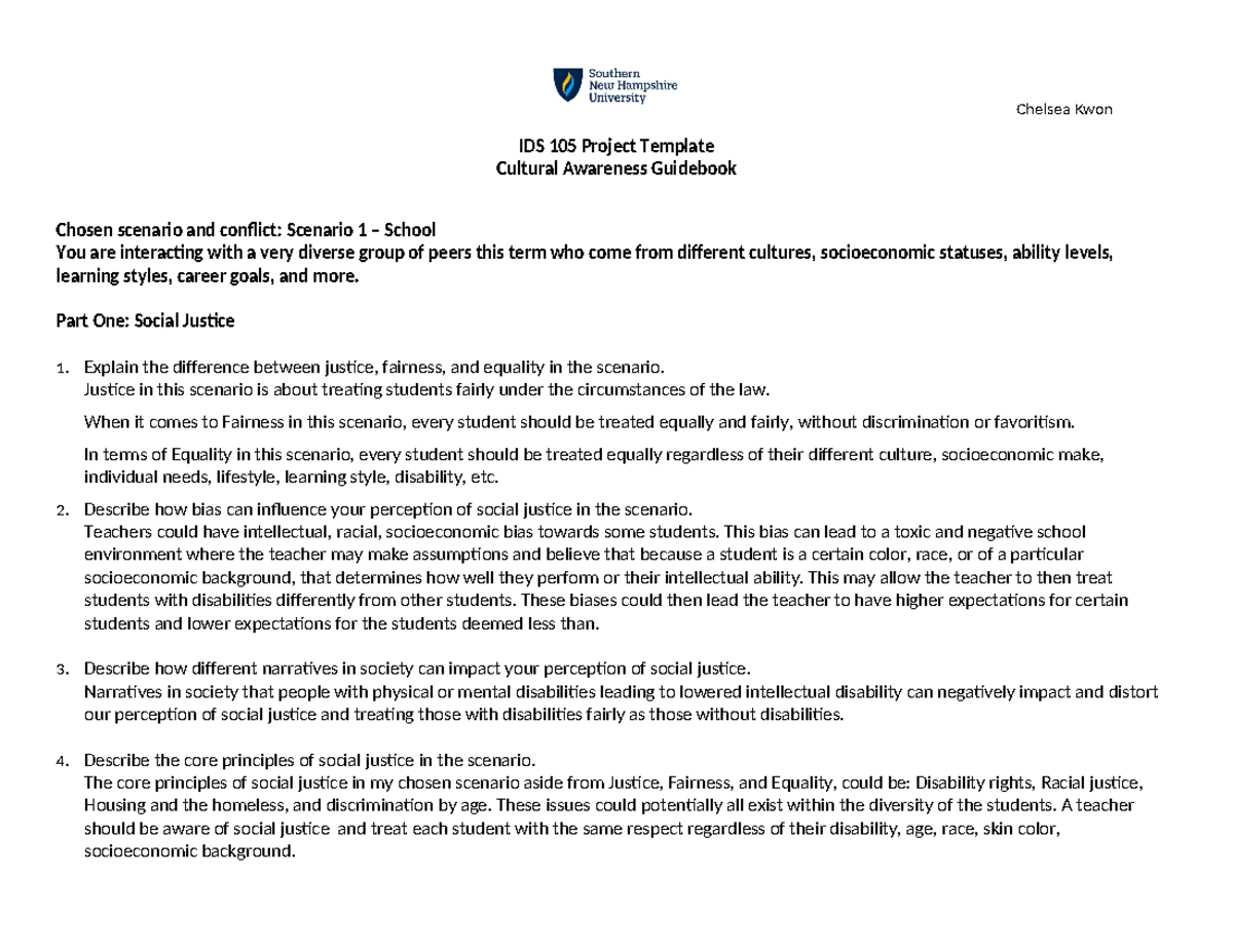 Chelsea Kwon IDS 105 Project - IDS 105 Project Template Cultural ...