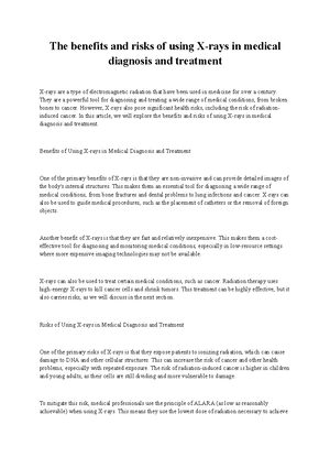 Deterministic vs Stochastic Effects of Ionizing Radiation ...
