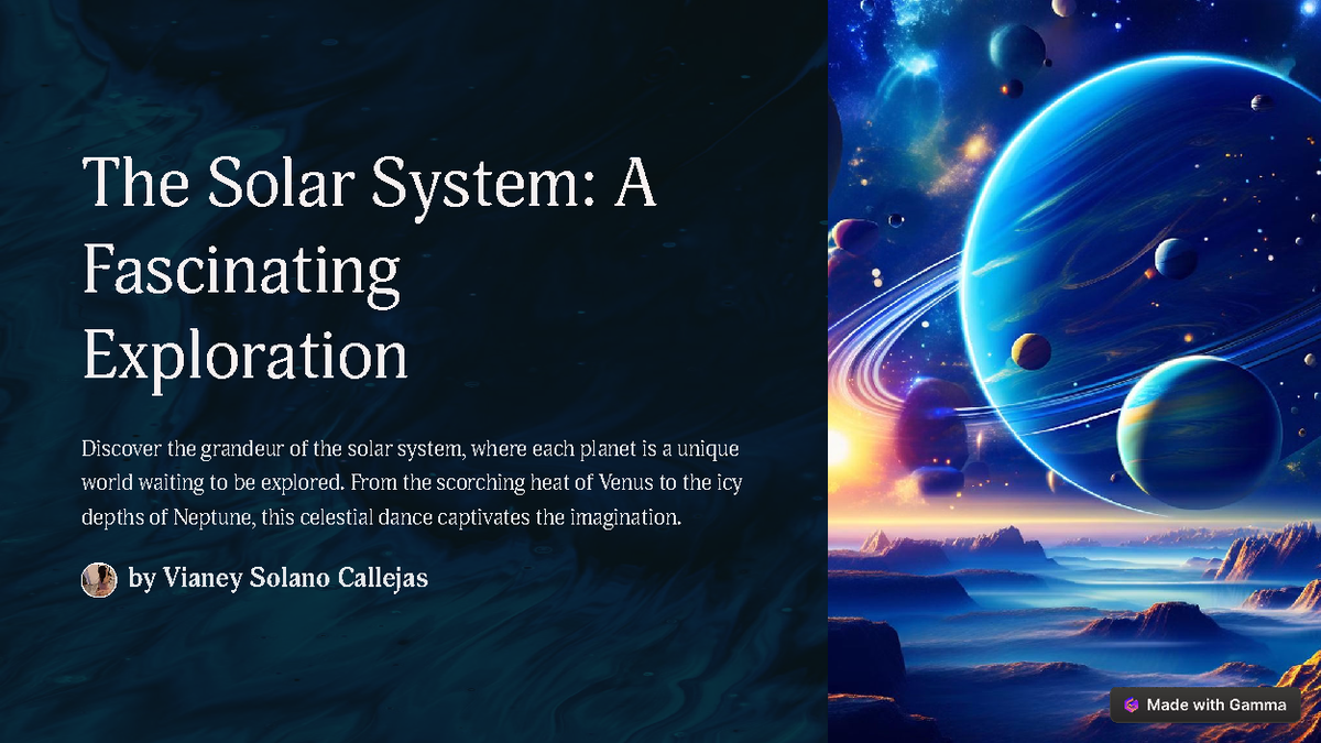 The Solar System A Fascinating Exploration - The Solar System: A ...