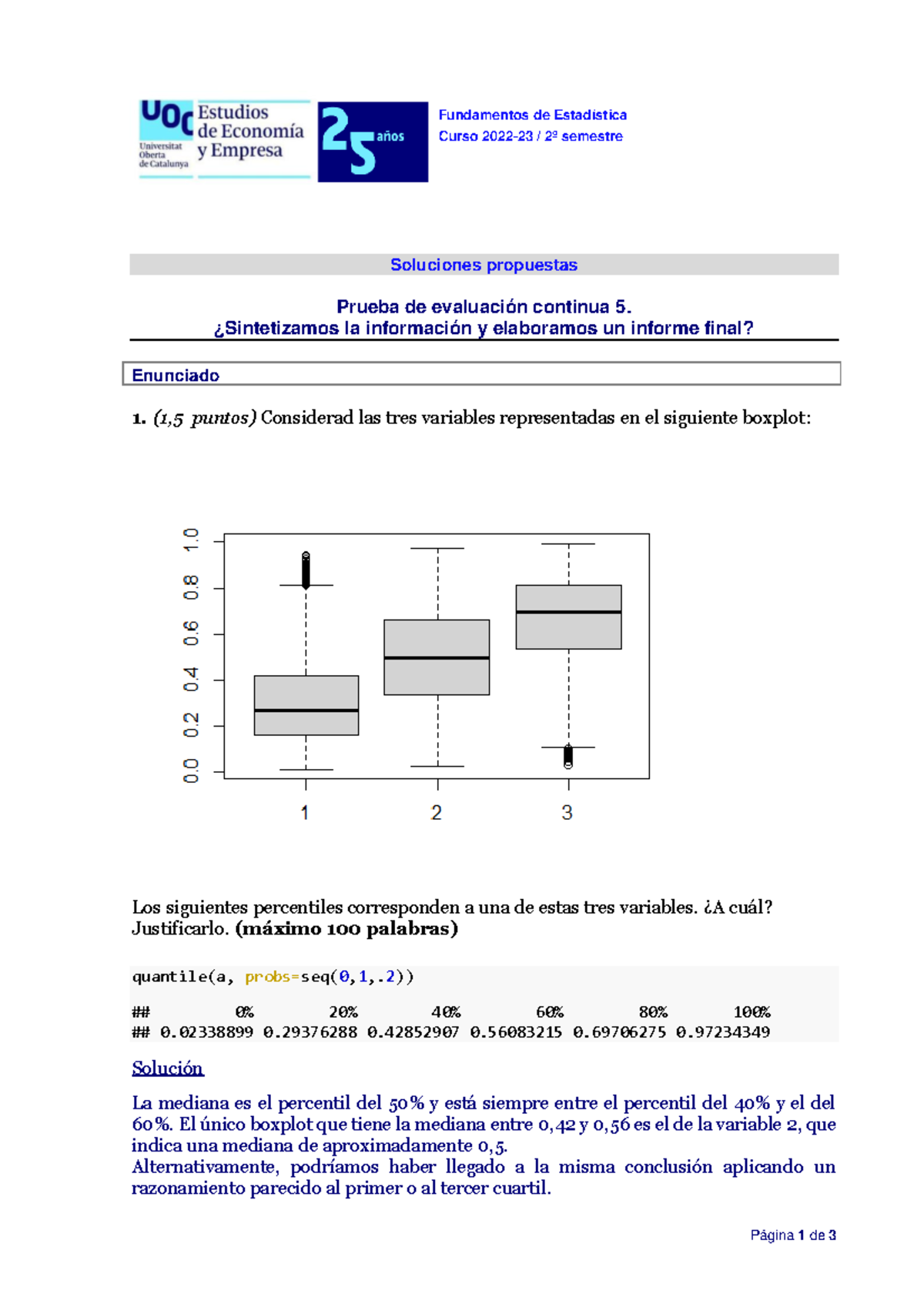 Solución PEC5 - Calculad la esperanza de esta variable aleatoria ...