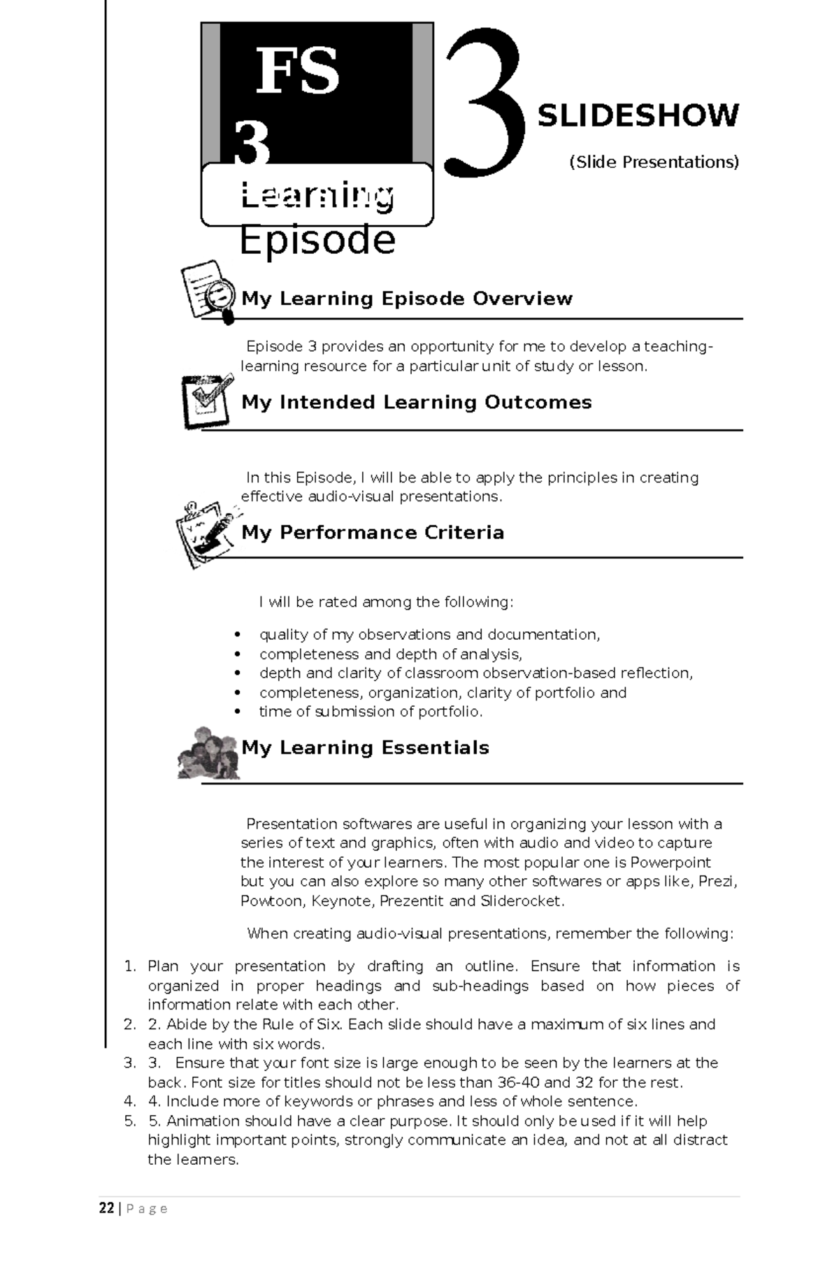 Fs3 episode 3 - field study - SLIDESHOW (Slide Presentations ...