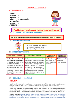 D3 A1 Sesion Leemos para informarnos sobre los derechos humanos ...