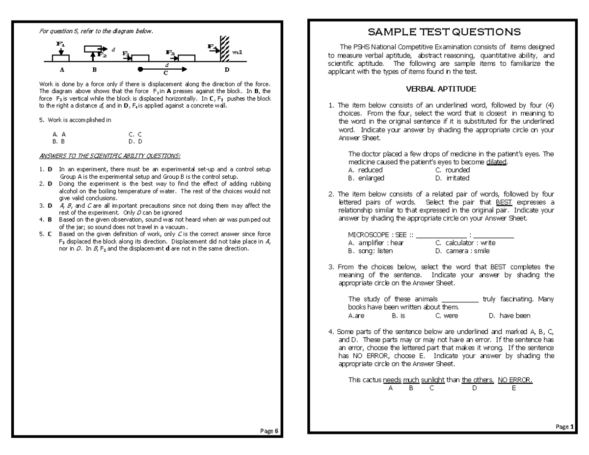 Abstract Reasoning - Entrance Exam Reviewer - For question 5, refer to ...