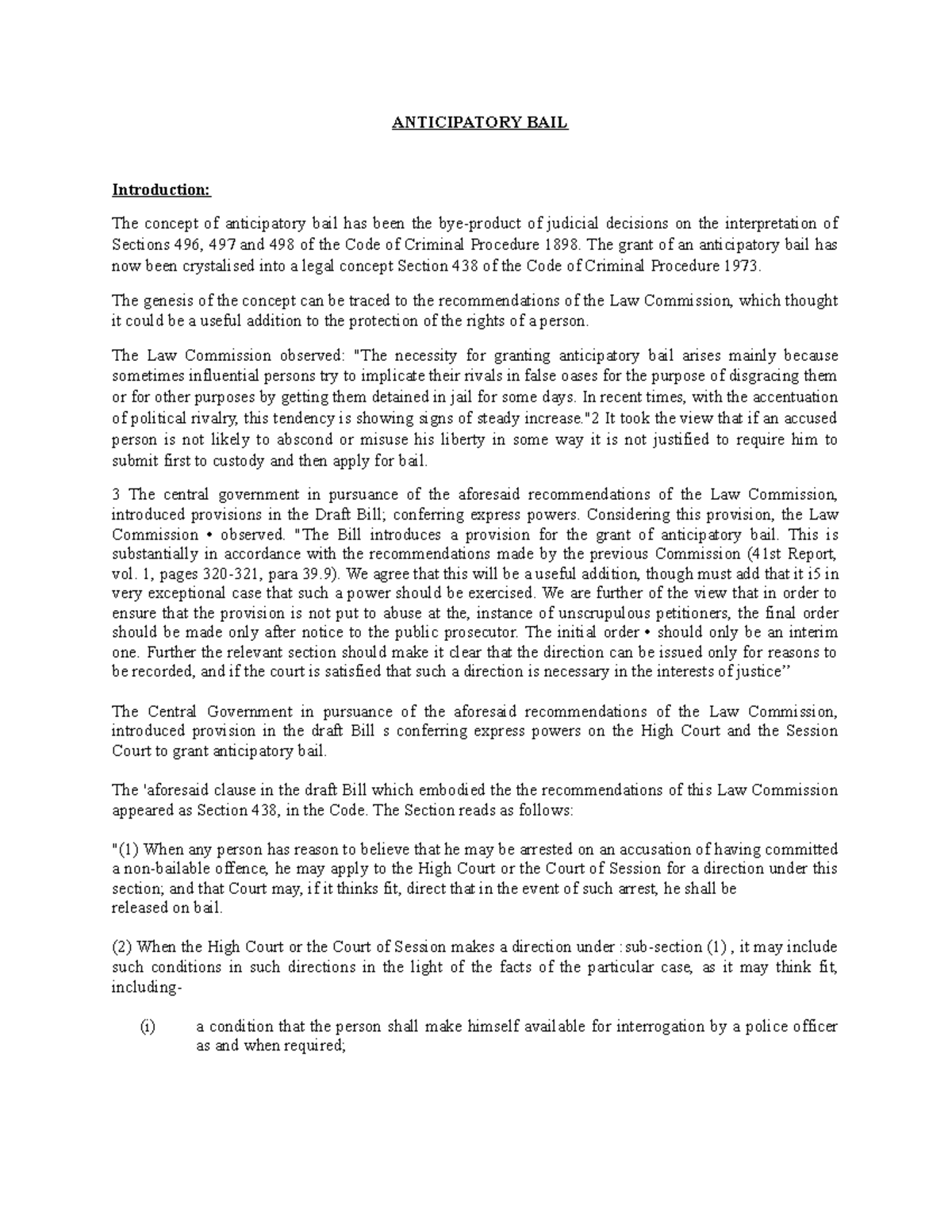 anticipatory-bail-fekfefkef-anticipatory-bail-introduction-the