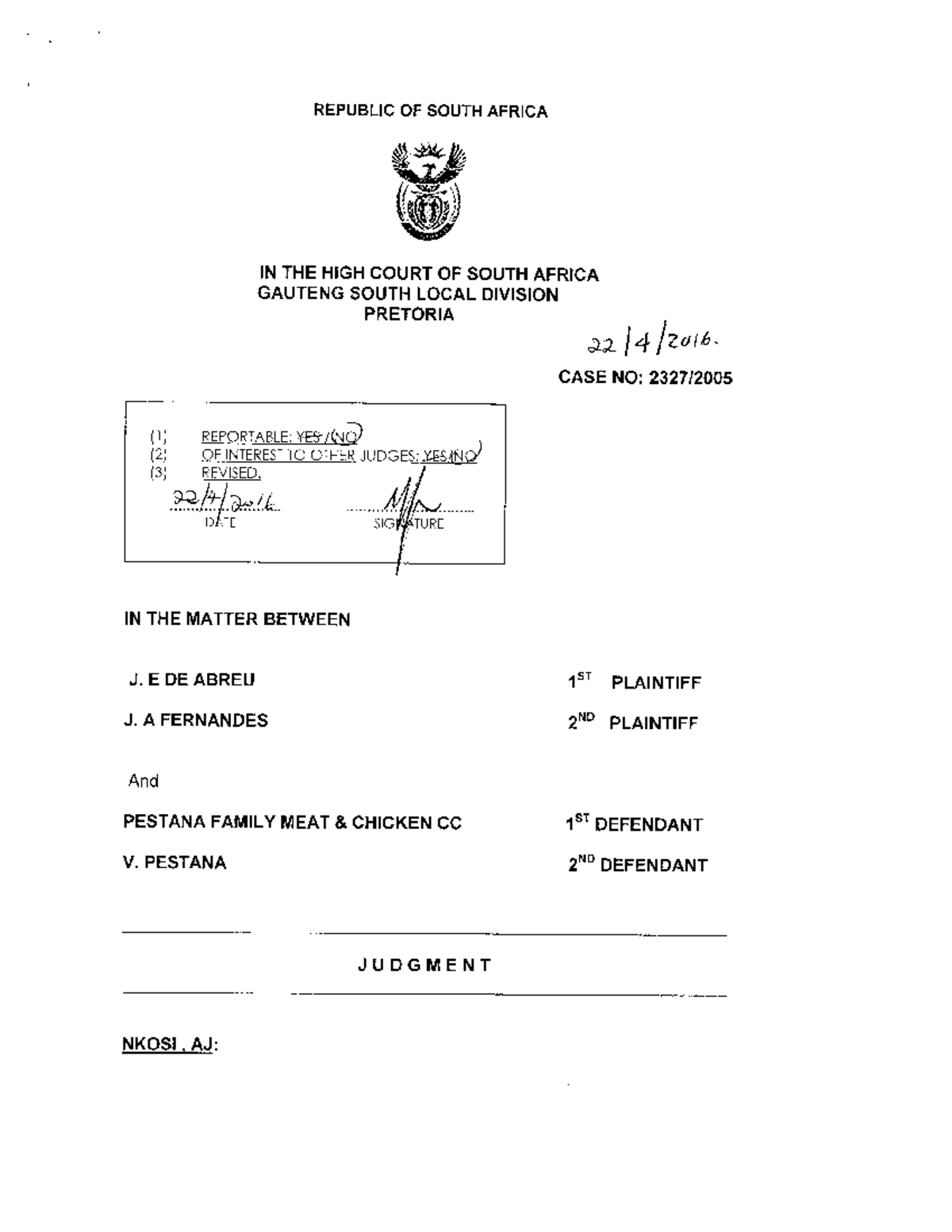 276 - Court Case - CSL2601 - Studocu